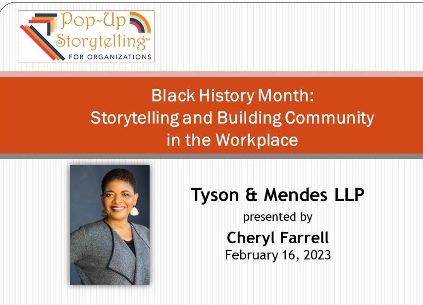 STORYTELLING EVENTS – CHERYL FARRELL COMMUNICATIONS